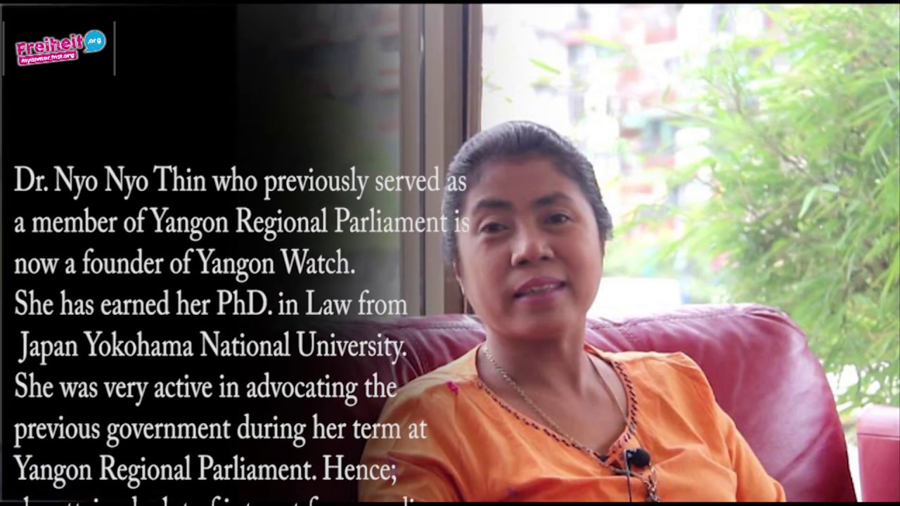 Dr. Nyo Nyo Thin talks about Freedom - YouTube