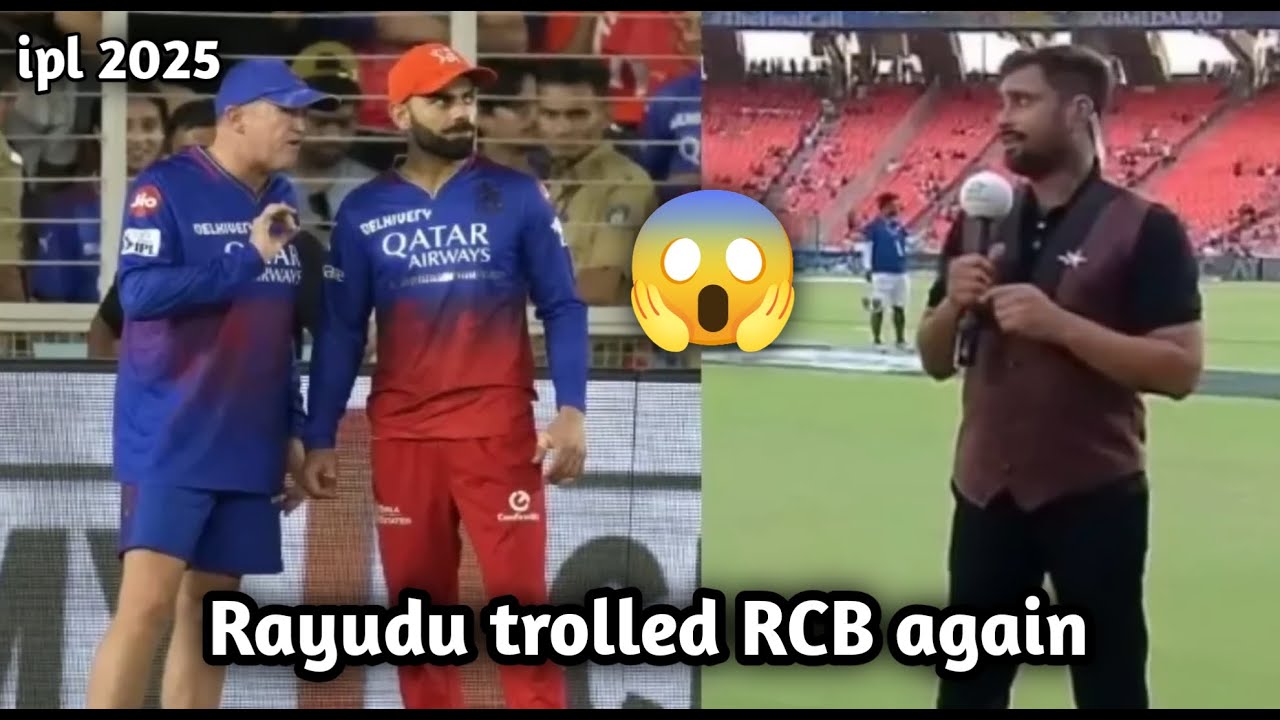 ambati rayudu troll rcb 😱 #rcb #ipl2025 - YouTube