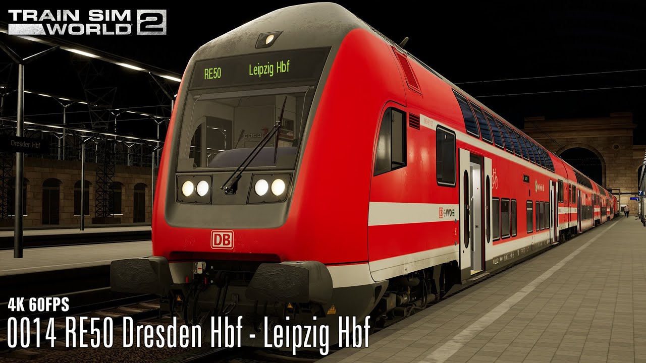 0014 RE50 Dresden Hbf - Leipzig Hbf - Nahverkehr Dresden - BR 766.2 ...