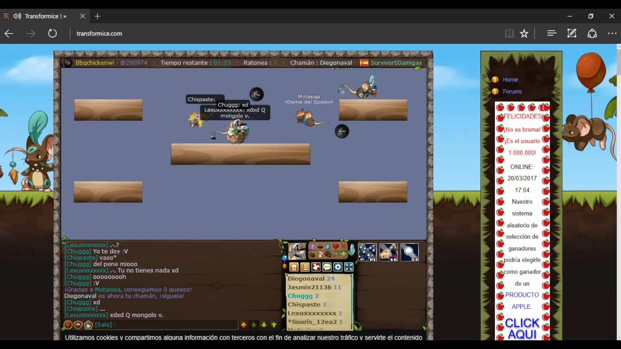 Jugando Transformice un survivor - YouTube
