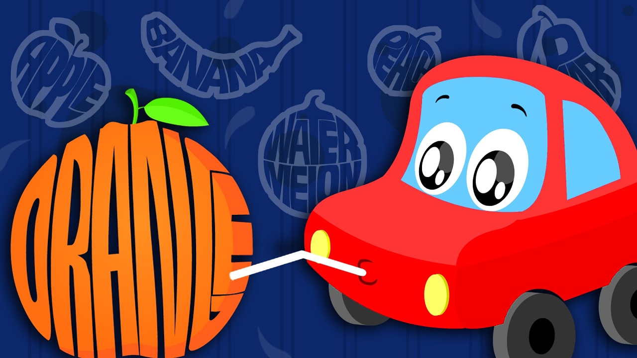 Little Red Car Rhymes - Little Red Car Rhymes - Fruits Song | Car Songs ...