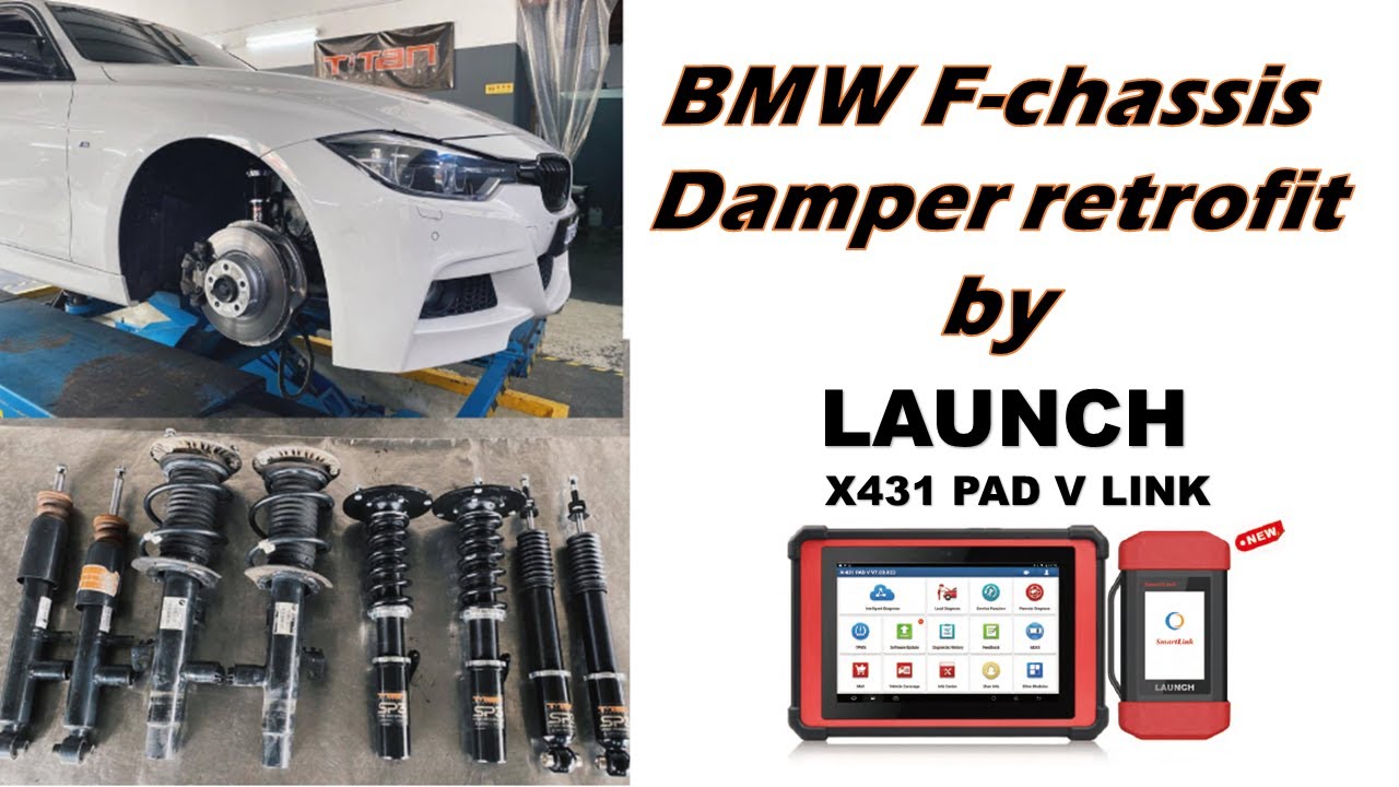 BMW F-chassis Retrofit Damper/suspension by LAUNCH X431 PAD V Link ...