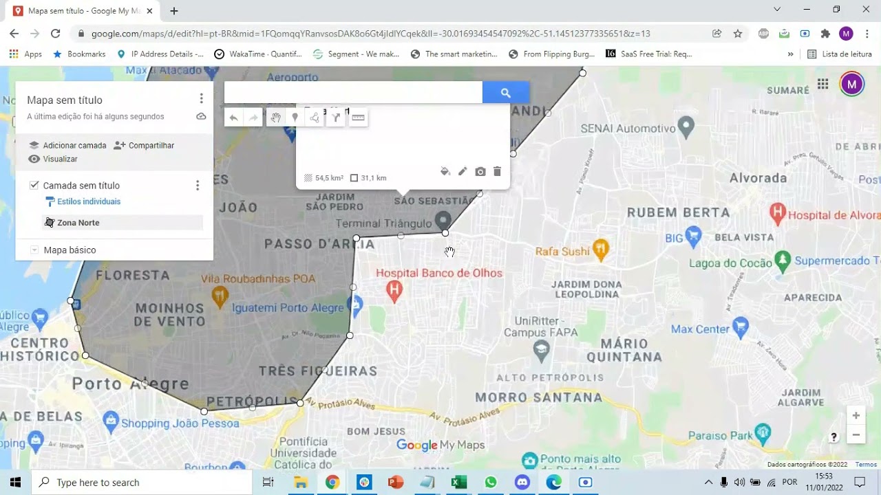 Como criar um mapa no My Maps e exportar o KML - YouTube