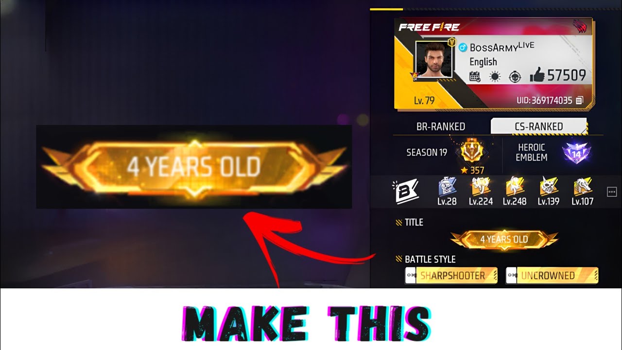 COMPLETE THIS TO MAKE LEGENDARY PROFILE 😵 FF ACHIEVEMENT SECRET TRICK 😶 ...