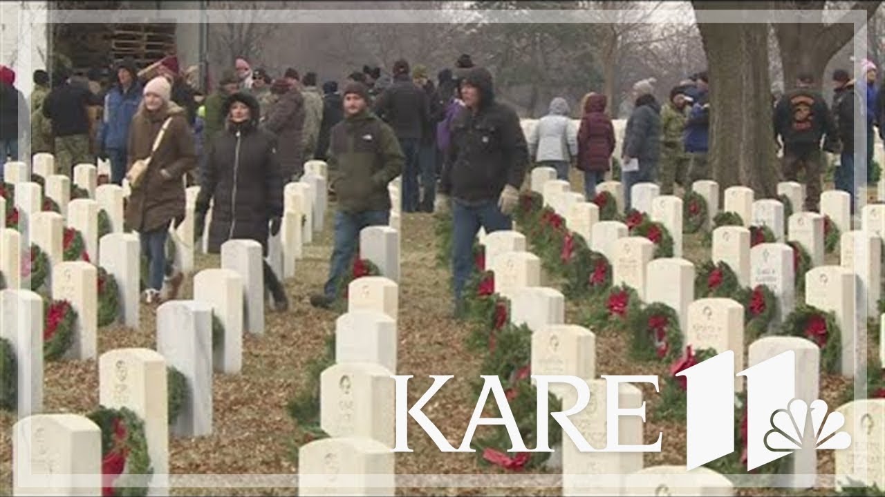 Wreaths Across America event at Fort Snelling - YouTube