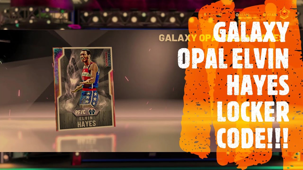 Elvin Hayes Galaxy Opal Locker Code! | NBA 2K20 MyTEAM - YouTube