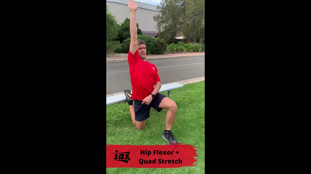 Hip Flexor + Quad Stretch - YouTube