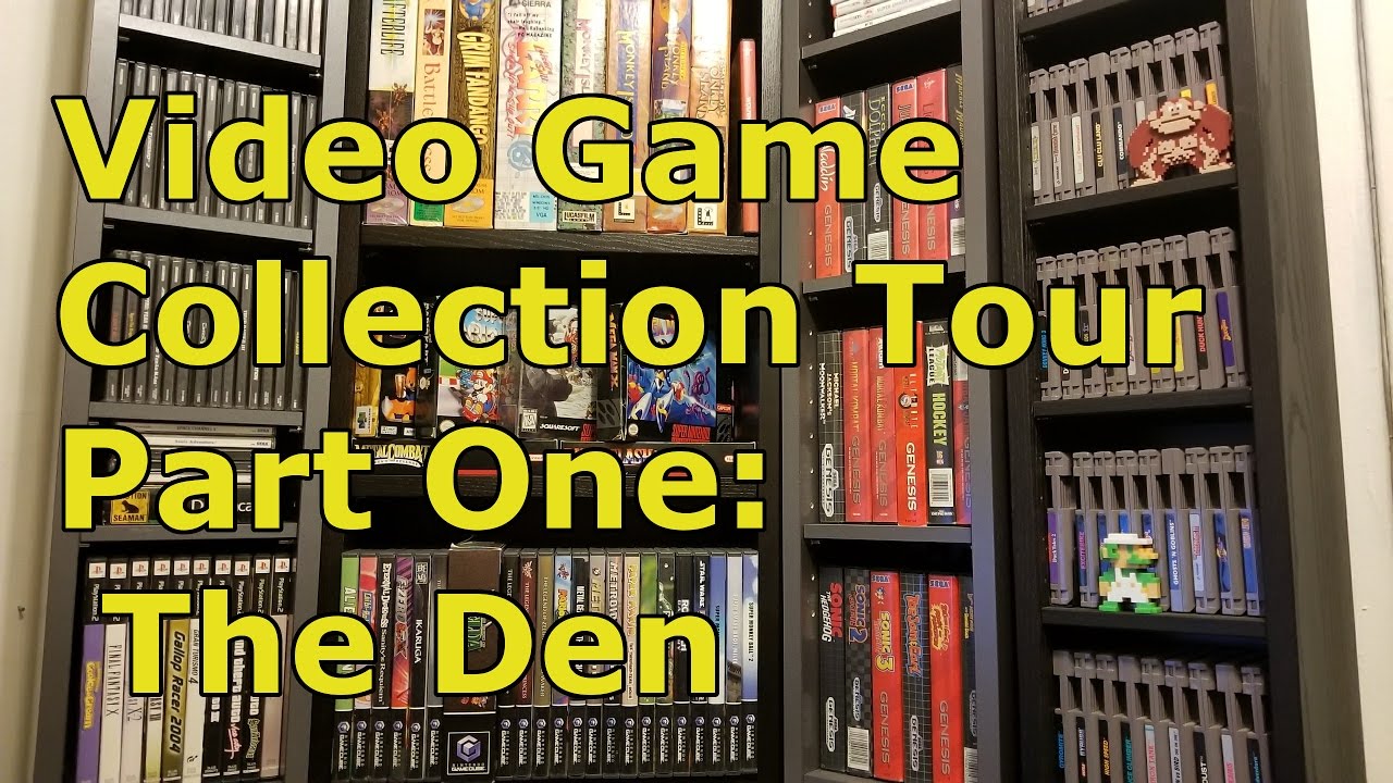 Video Game Collection Tour PT 1: The Den - YouTube
