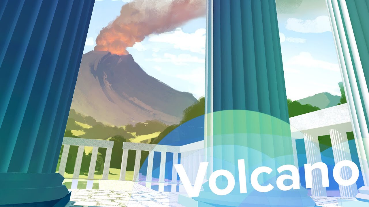 Digital Painting | Volcano (with annotations!) - YouTube