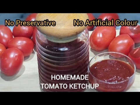 tomato ketchup recipe | homemade tomato ketchup | how to make tomato ...