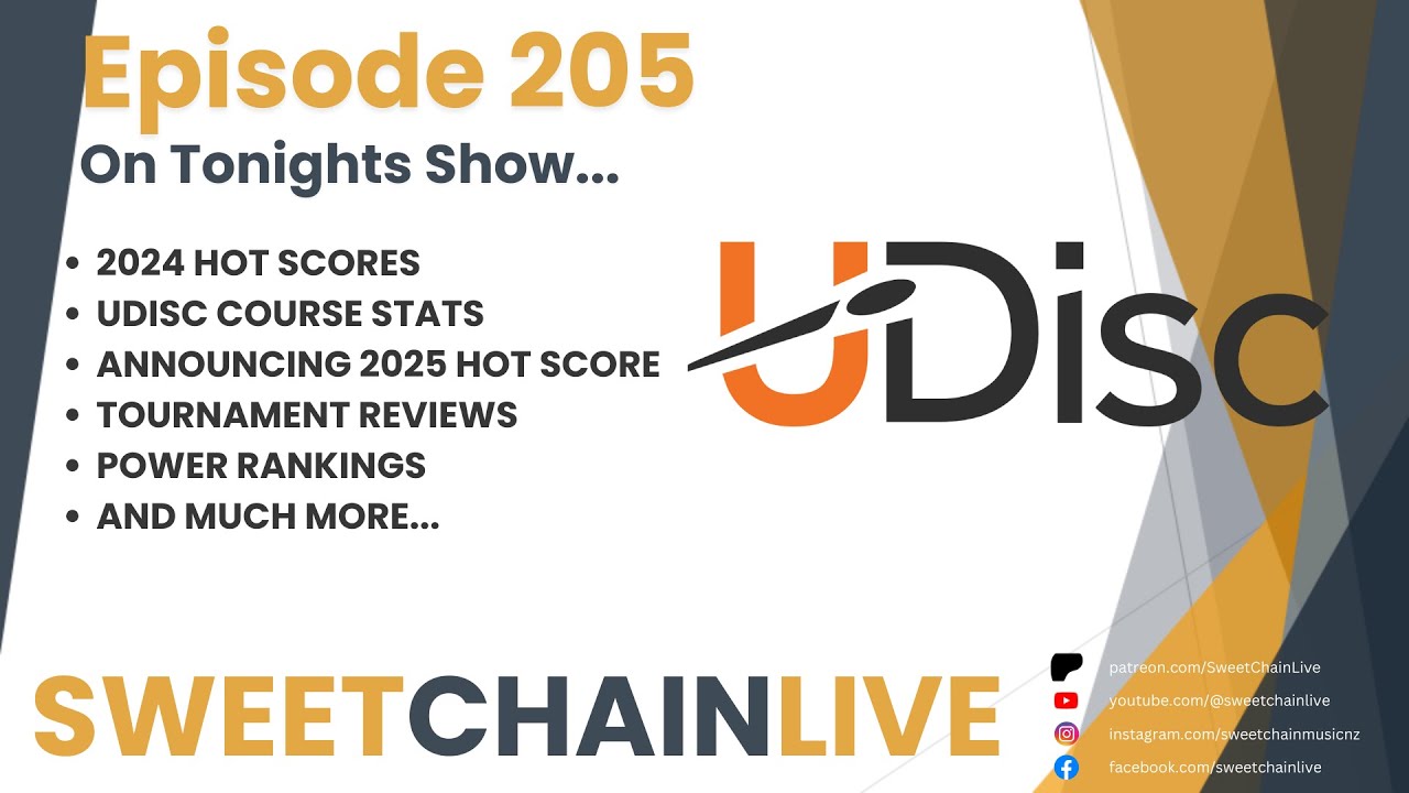 Sweet Chain Live #205! UDisc Stats night! - YouTube