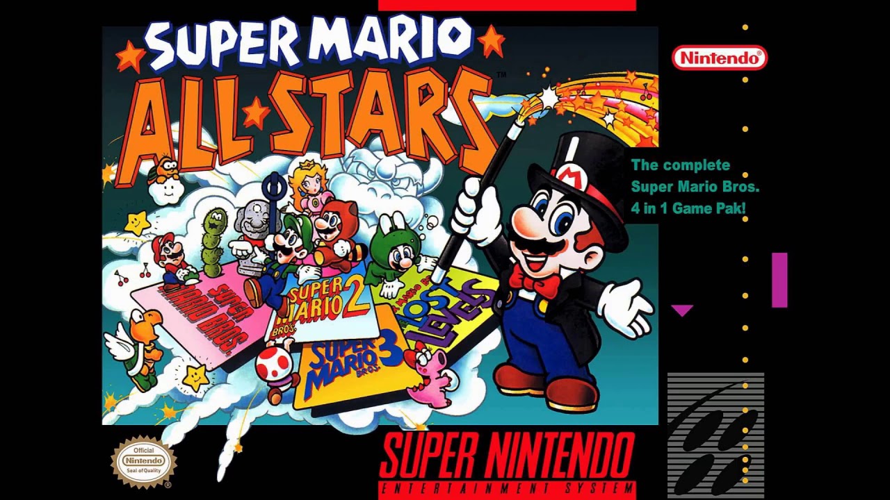 Super Mario All-Stars - SMB1 Title Screen (Super Sponge Bros.) - YouTube