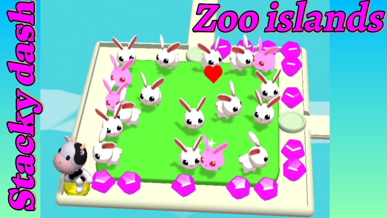 Stacky Dash - Zoo islands Gameplay Android,ios - YouTube