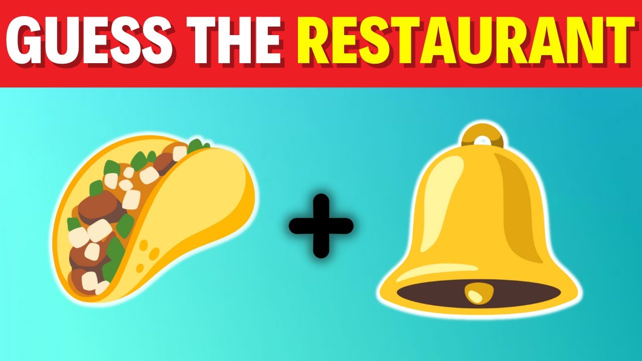 Guess The Fast Food Place by Emoji | Food Quiz - YouTube
