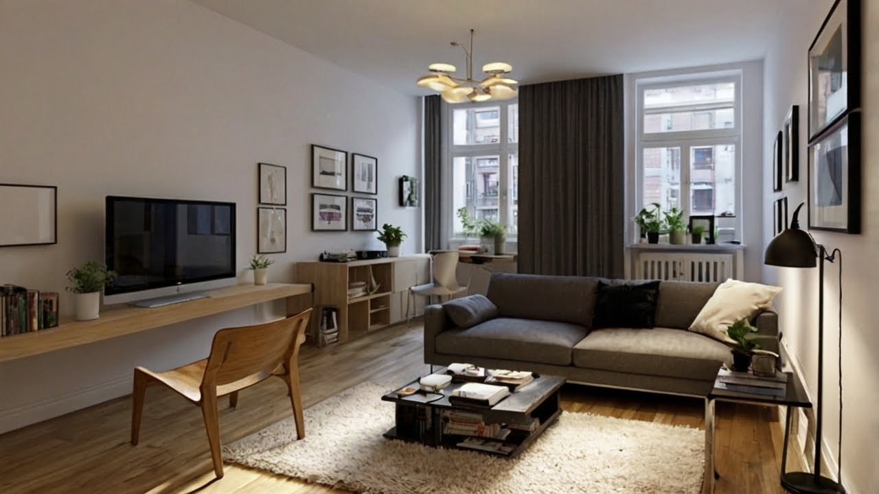 Smart Small Apartment Living Room Layouts That Create More Space - YouTube