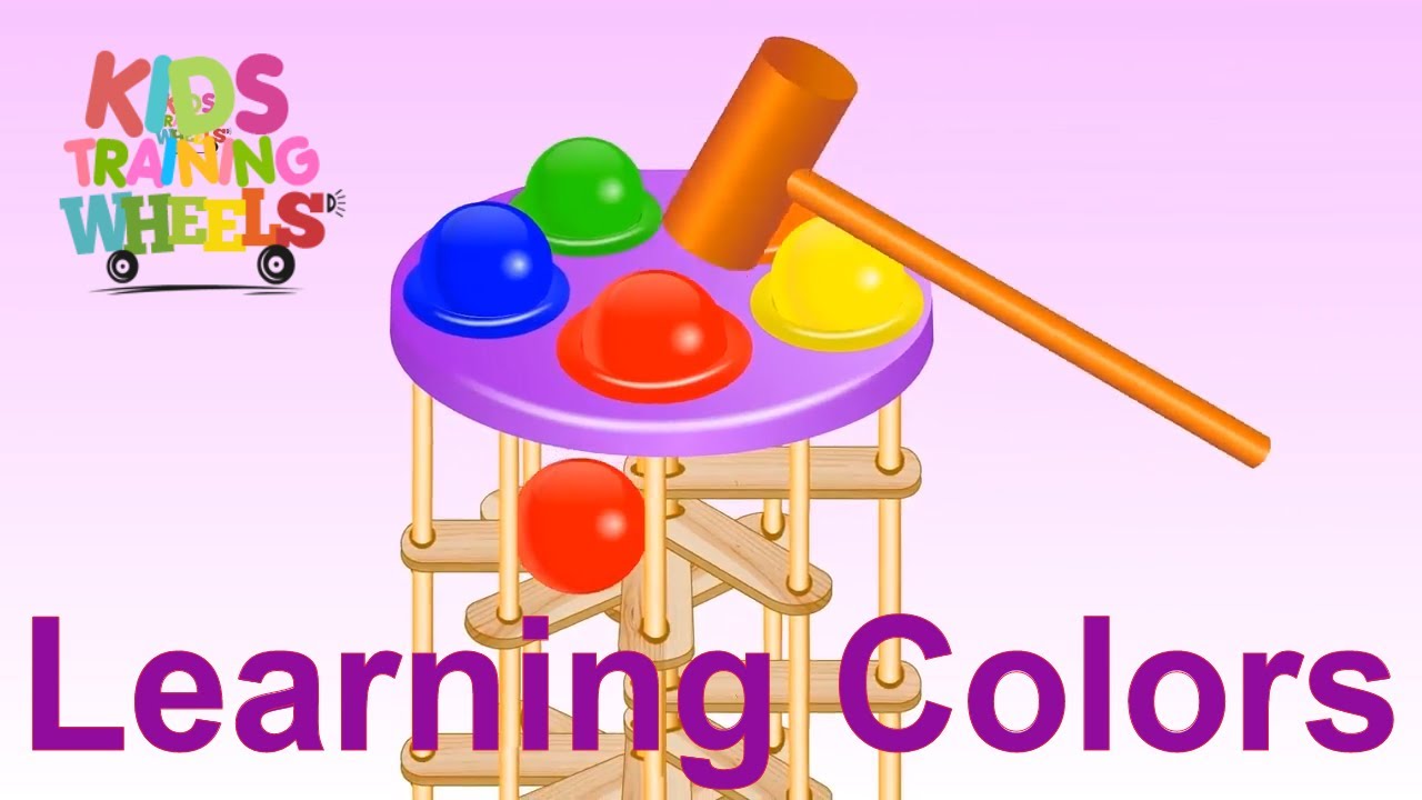 Educational Toys #ForKids - Learn Colors with Wooden Hammer Hitting ...
