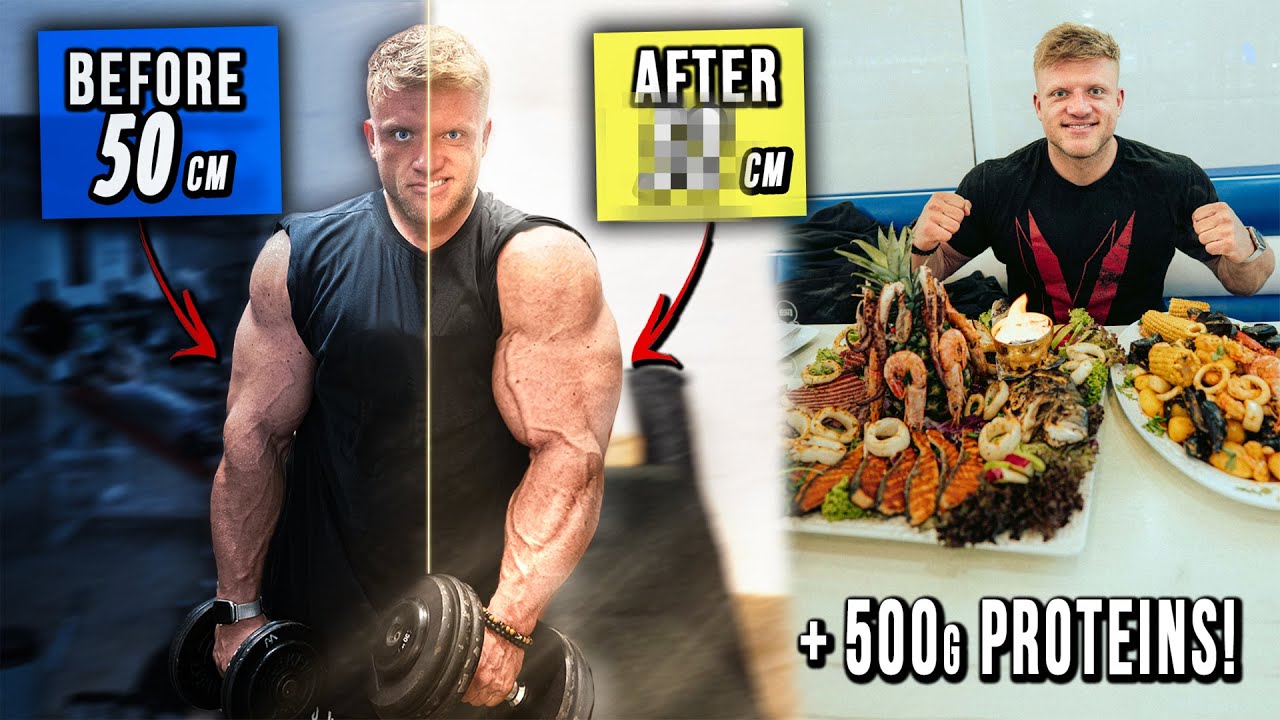 8 HOUR ARM WORKOUT! (und dann 500g Proteine essen) - YouTube