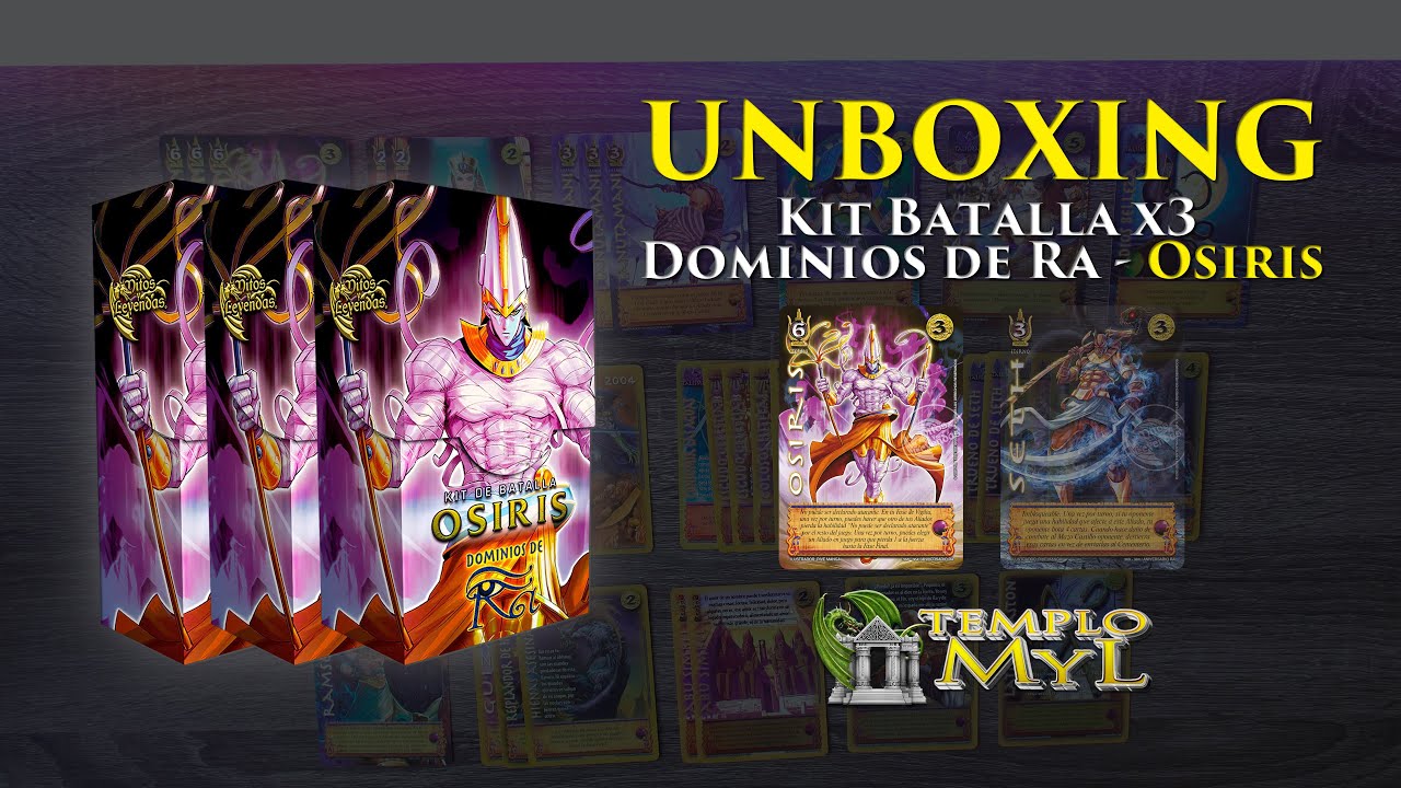 Unboxing Kit de Batalla Dominios de Ra Osiris x3 🏛️🐉 Templo MyL - YouTube