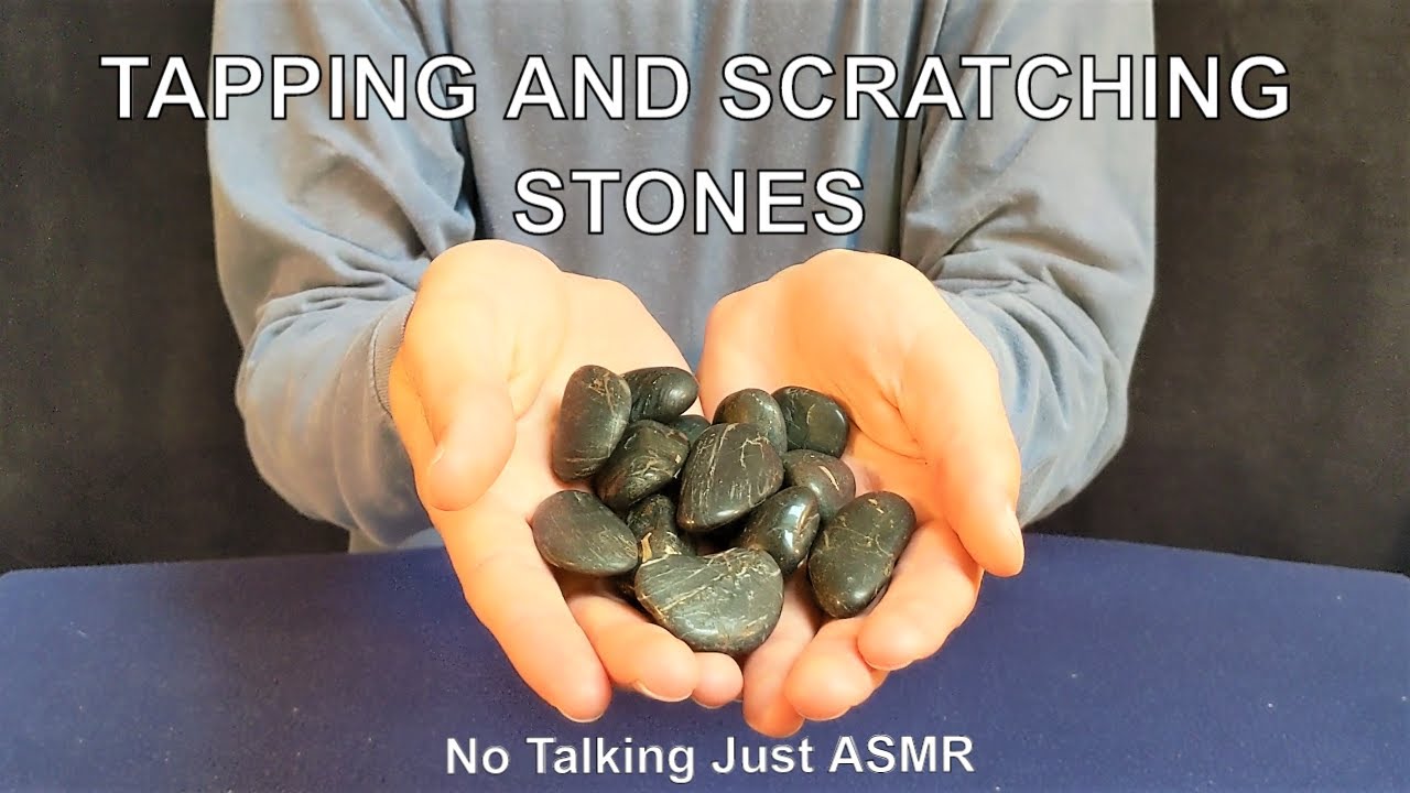 asmr TAPPING AND SCRATCHING STONES (no talking) - YouTube