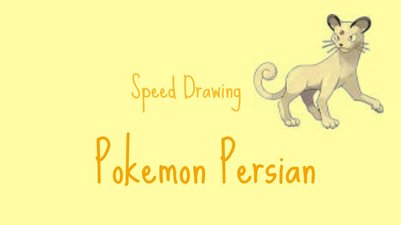Speed Drawing Pokemon Persian - YouTube