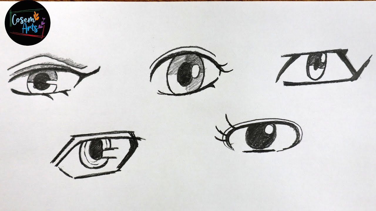 Easy Anime Eye Drawings In Pencil