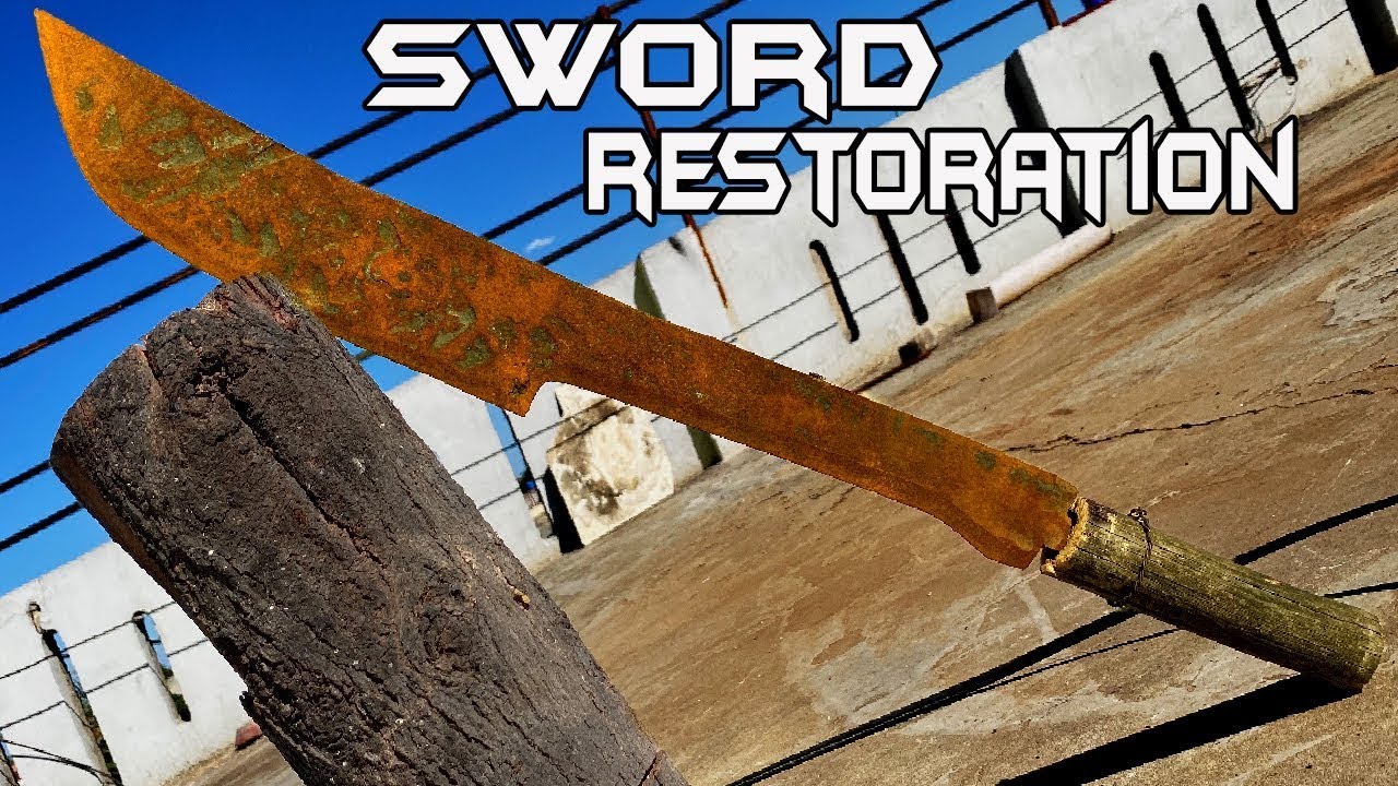 Rusted Handmade One handed SWORD RESTORATION - YouTube