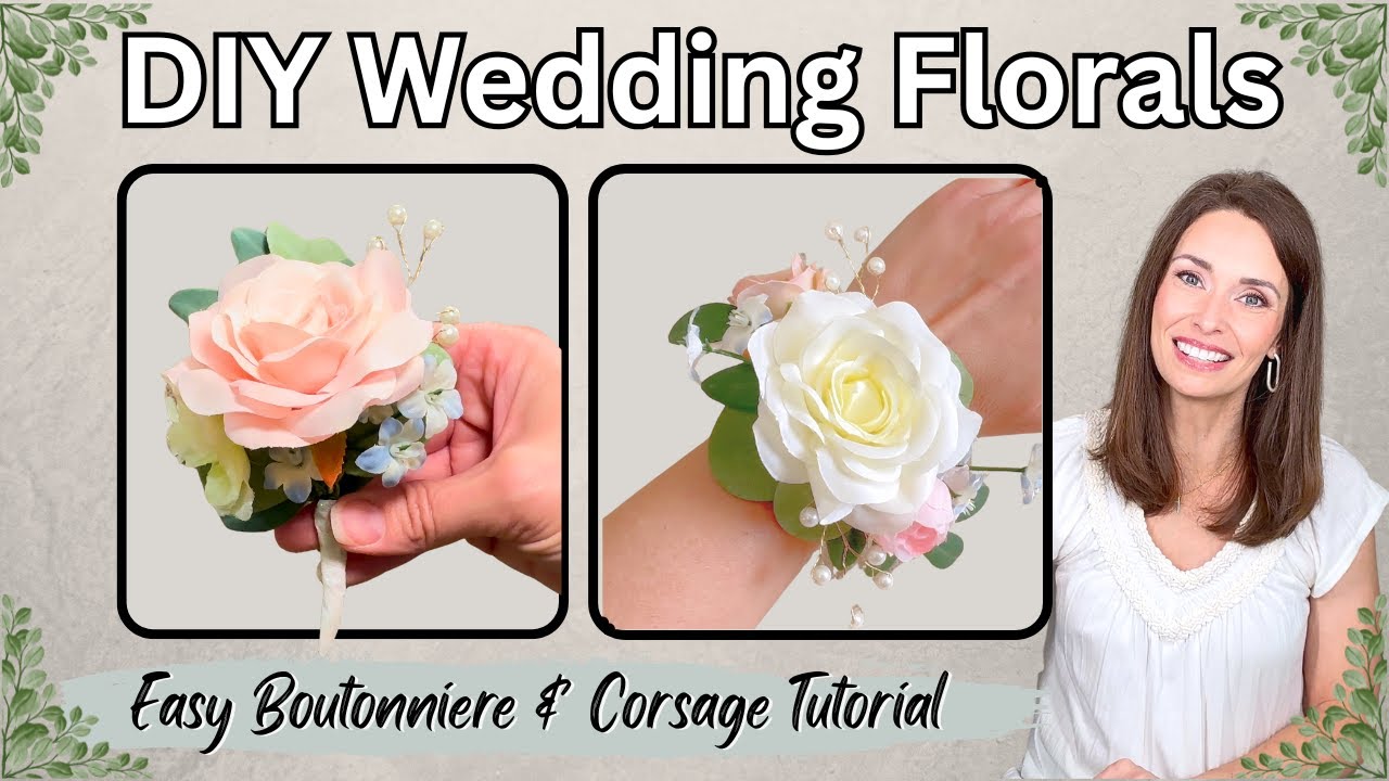 How To Make A Boutonniere & Corsage | Easy Flower DIY Tutorial ...