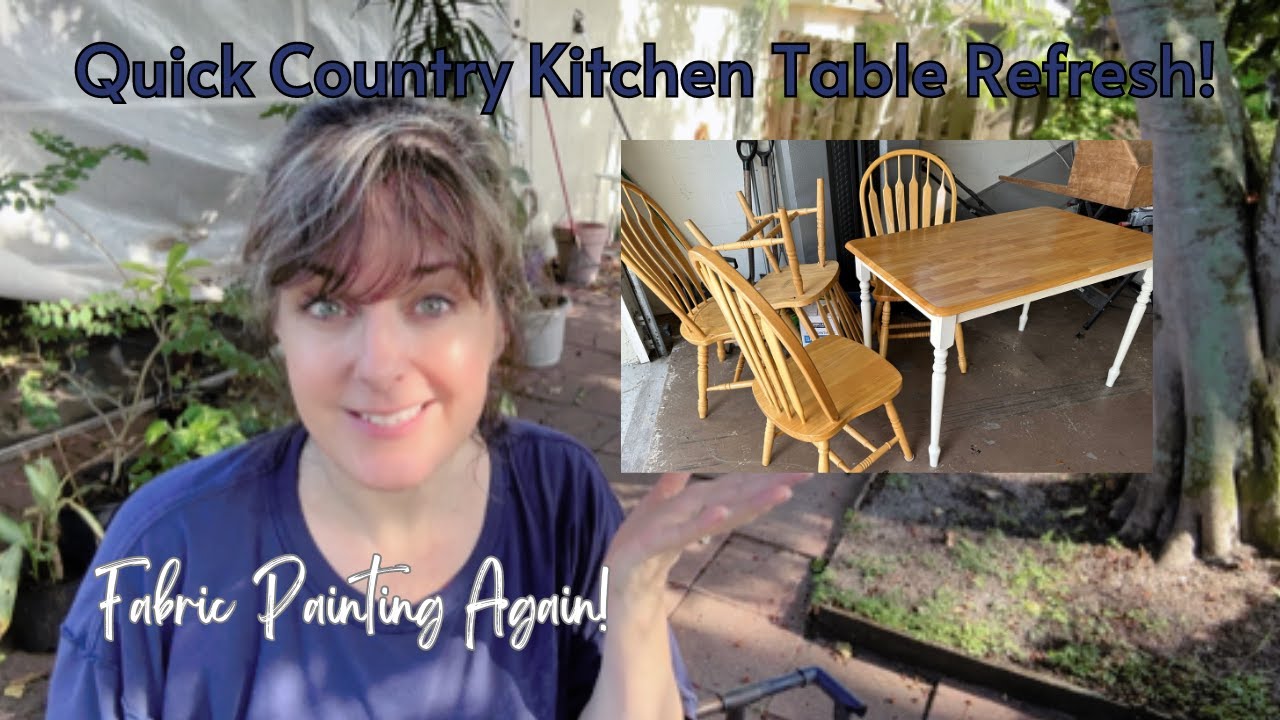 Quick 90s Kitchen Table Refresh Makeover - YouTube
