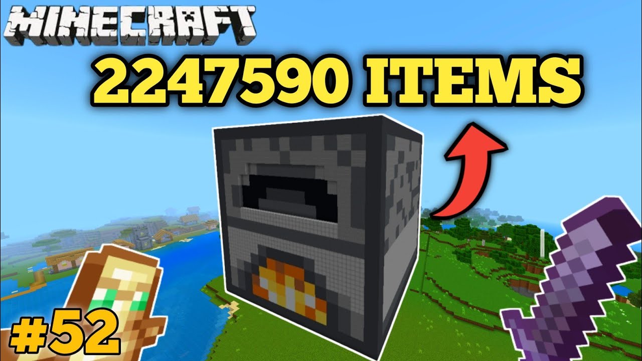 I BUILT THE WORLDS LARGEST FURNACE IN MINECRAFT PE | MINECRAFT GAMEPLAY ...