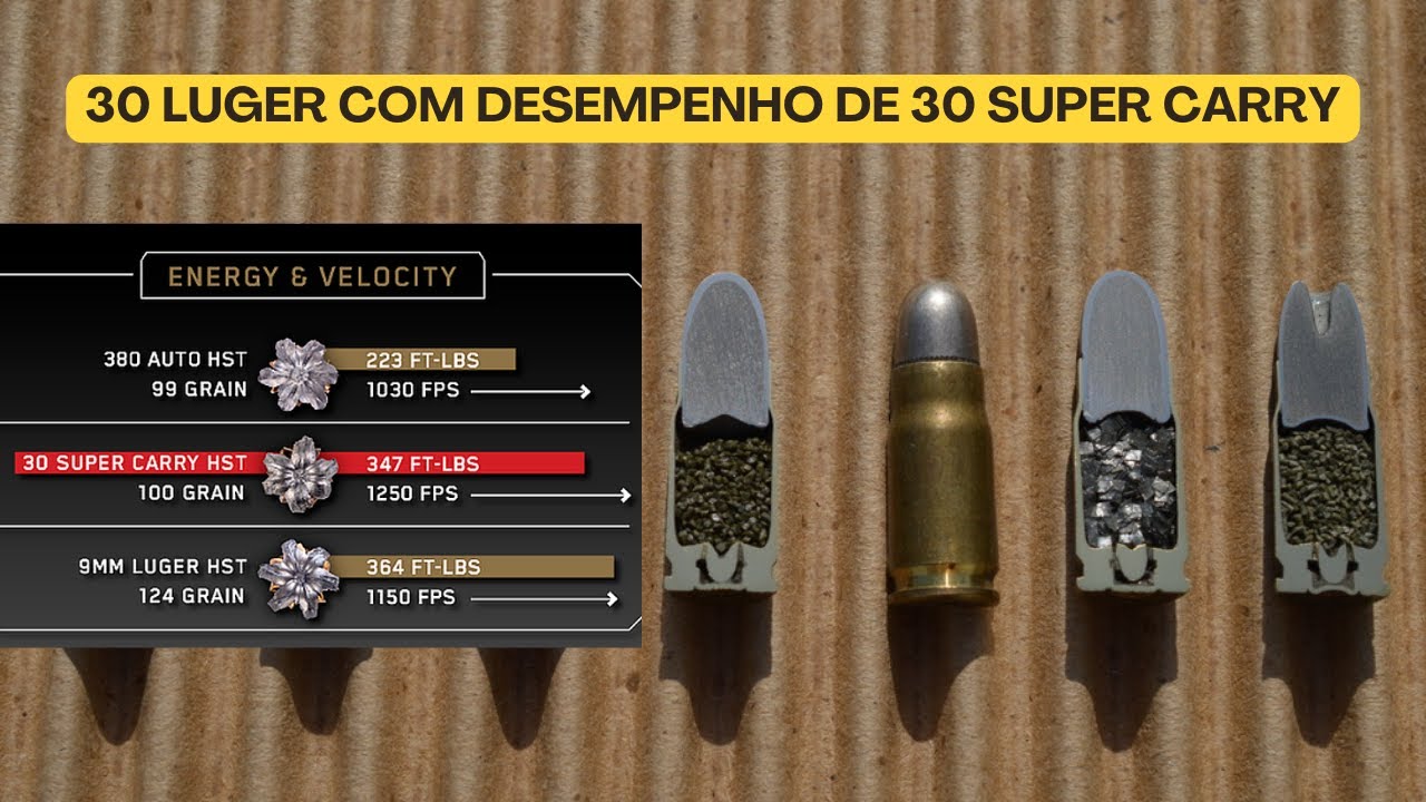 30 Luger com desempenho de 30 Super Carry #cortedelives - YouTube