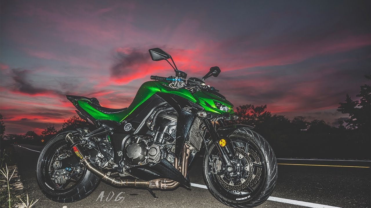 Kawasaki Z1000 Full System Moto GP - YouTube