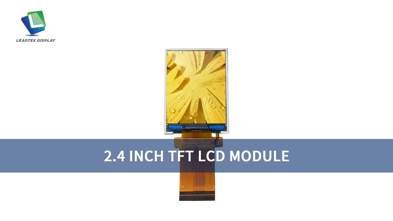 2.4 INCH TFT LCD MODULE - YouTube