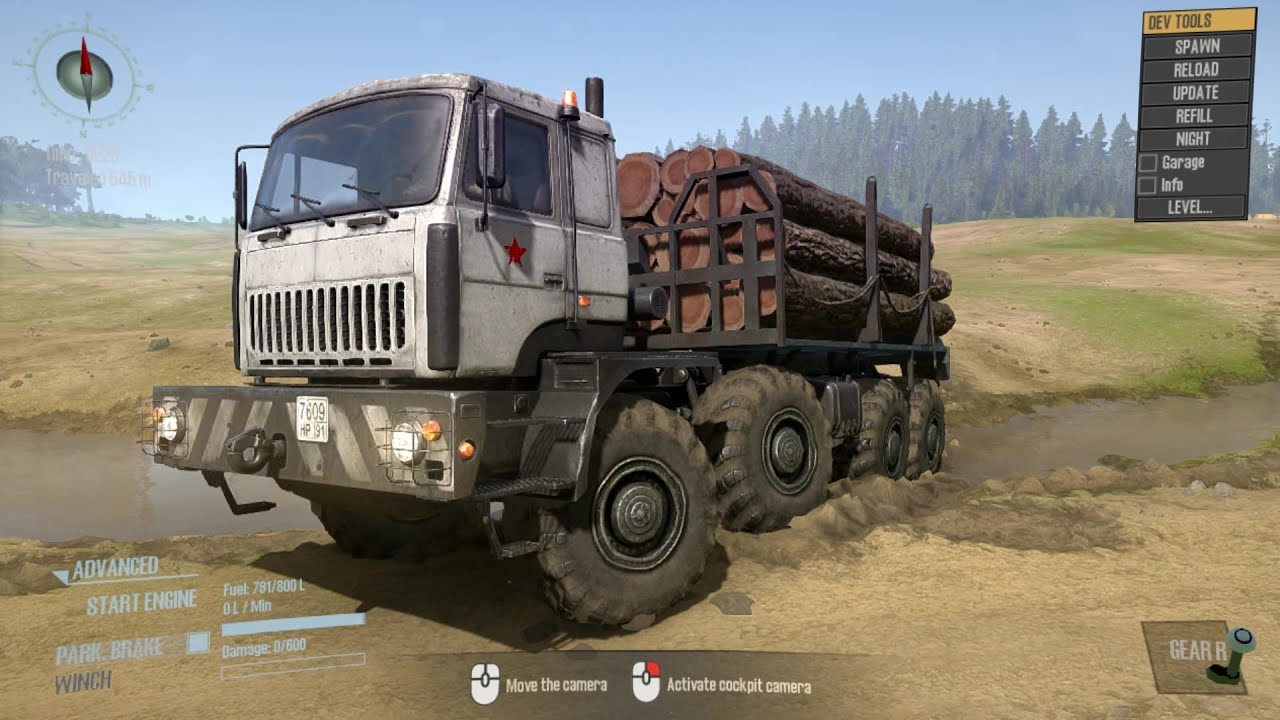 Mudrunner Pc gameplay E 7429 Truck Test in Mud | Spintires Mudrunner ...