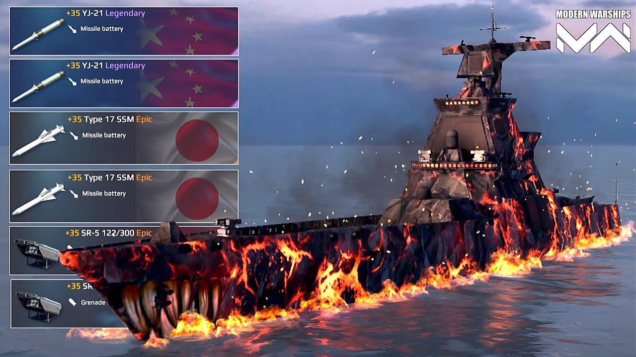 RF Project 2145 - 2x YJ-21, 2x Type 17 SSM With SR-5 Full Gameplay ...