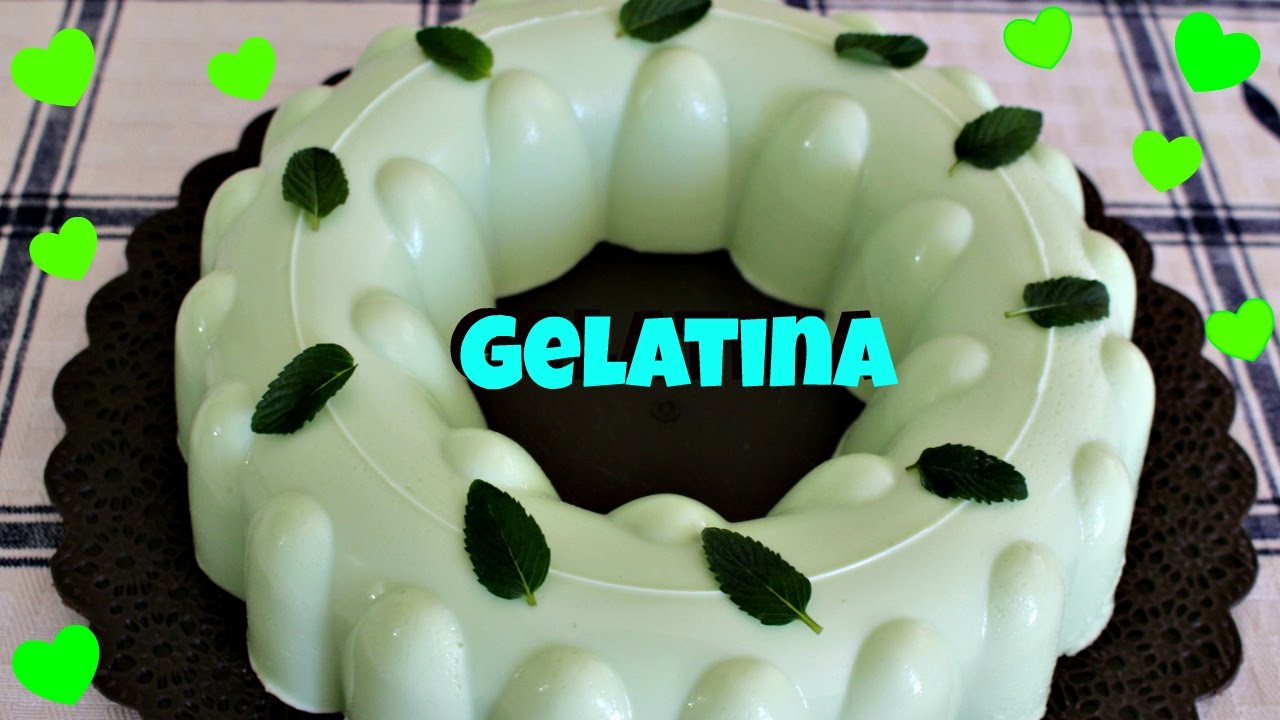 GELATINA DE MENTA receta | Postres de Vane - YouTube