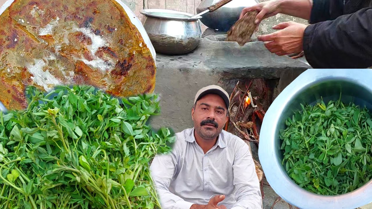 Methi Ki Roti Recipe | Methi Ki Roti Grandma Style | Village Kitchen ...