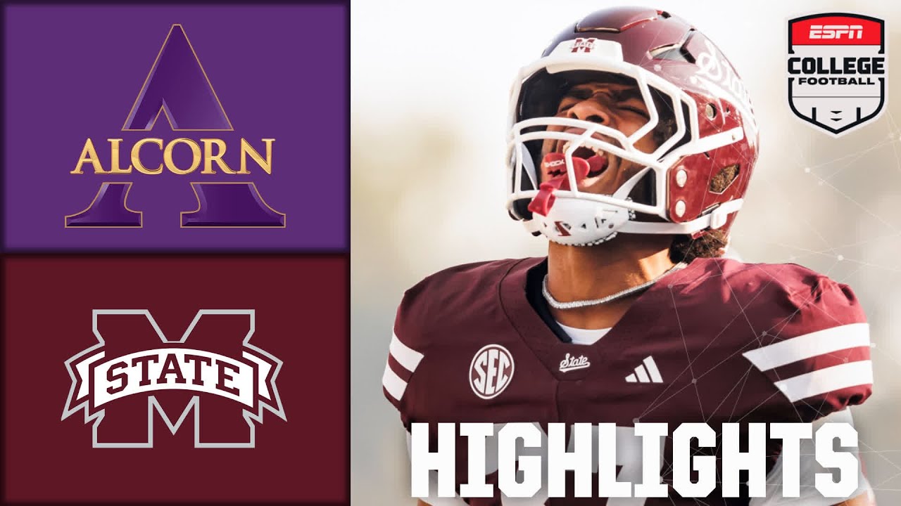 Alcorn State Braves vs. Mississippi State Bulldogs | Full Game ...