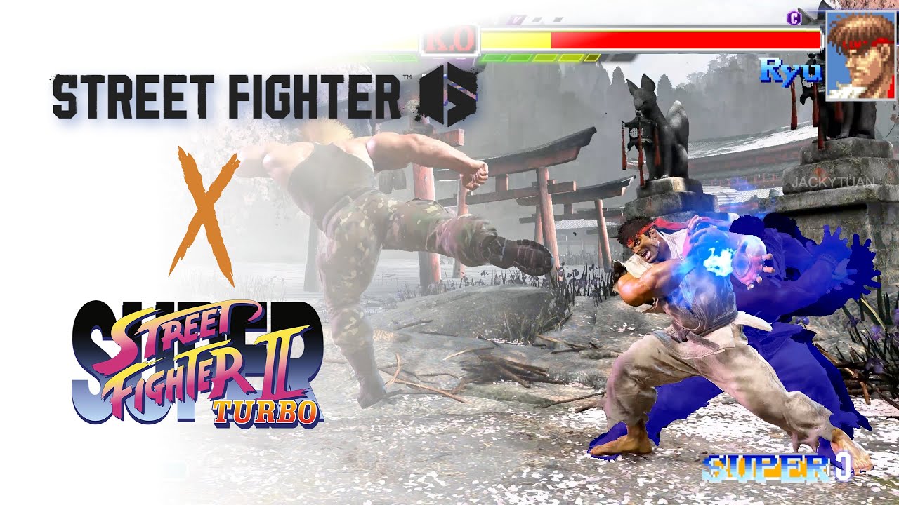 Street Fighter 6 with Super Street Fighter 2 theme music sound effects ...