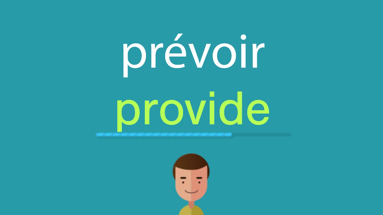 Comment dire prévoir en anglais - YouTube