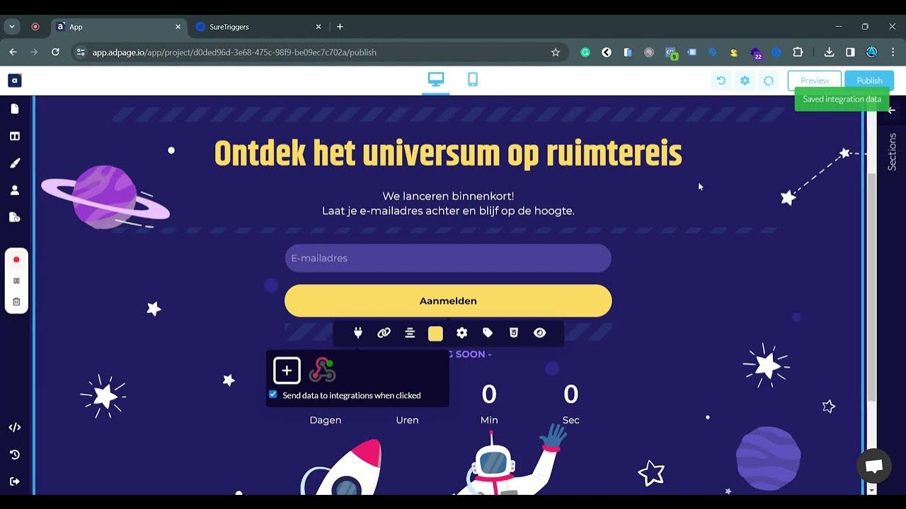 Creating workflow on suretriggers - YouTube
