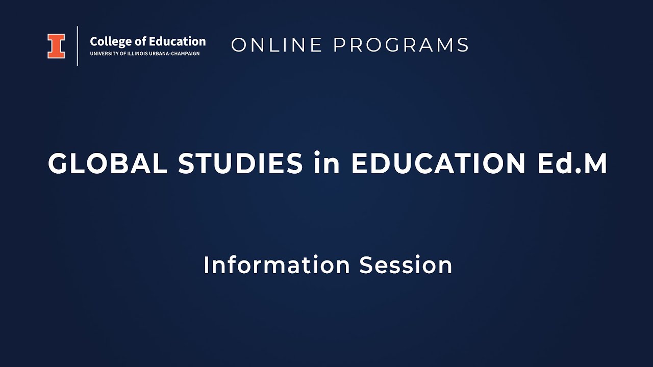 Online Programs - Global Studies in Education Ed.M - Information Session - YouTube