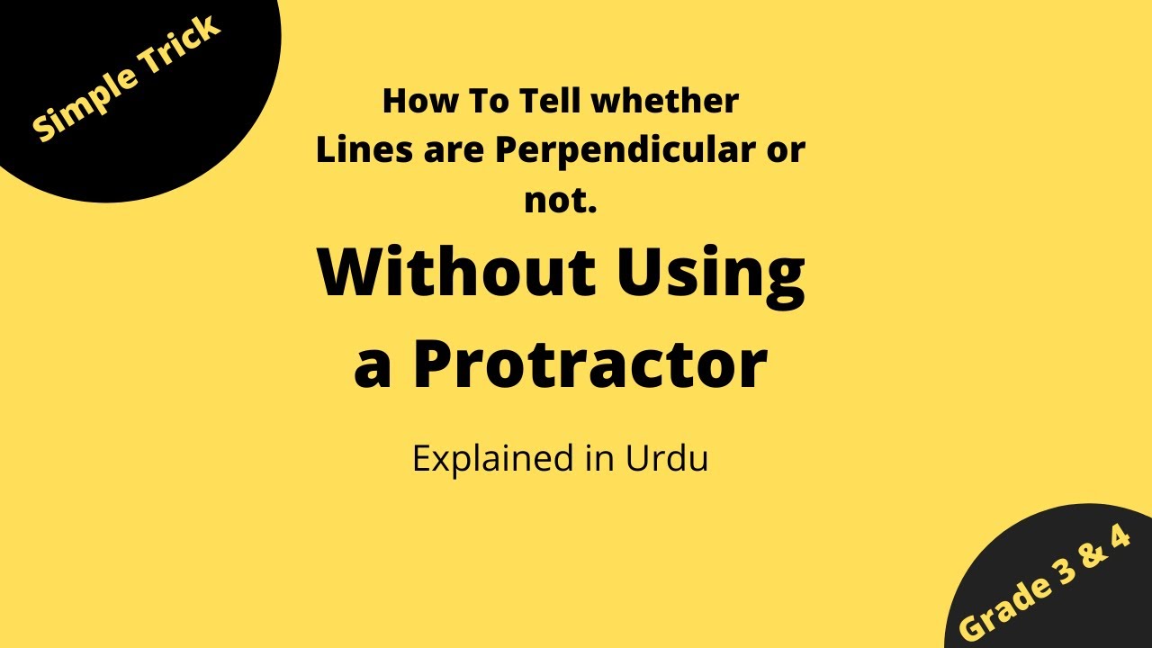 How to Measure Perpendicular Lines without using a Protractor | Read a ...