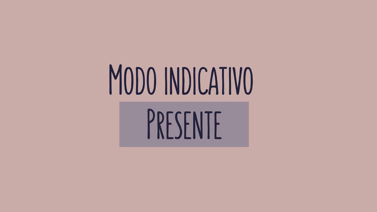 Presente do indicativo em espanhol - YouTube