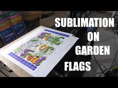 Dye Sublimation On Garden Flags - YouTube