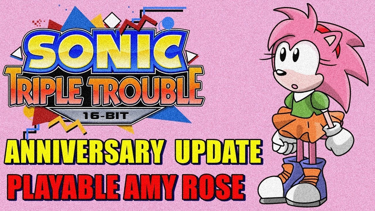 Sonic Triple Trouble 16 bit - Anniversary Update (Free Mode Play) Amy ...