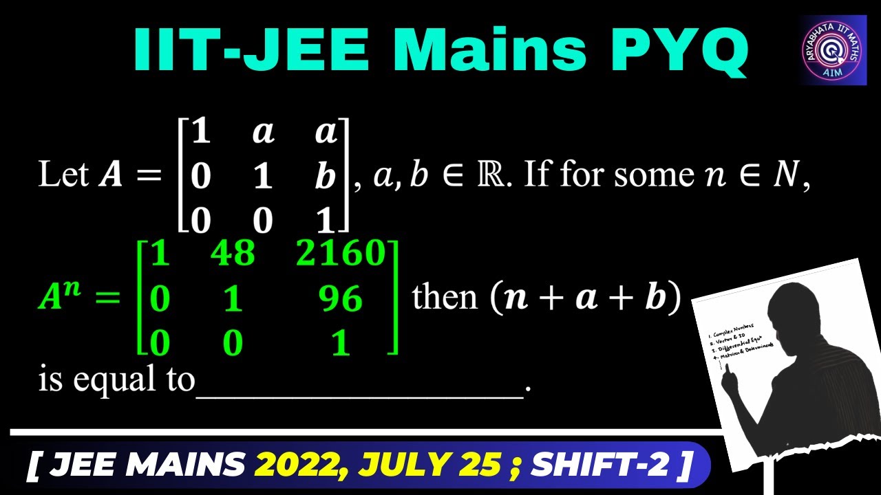 Matrices & Sequence and Series Based Good Question | multiplication of ...