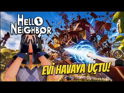 WILSONUN EVİNİ HAVAYA UÇURAN YENİ SİLAH😅- Hello Neighbor Mods