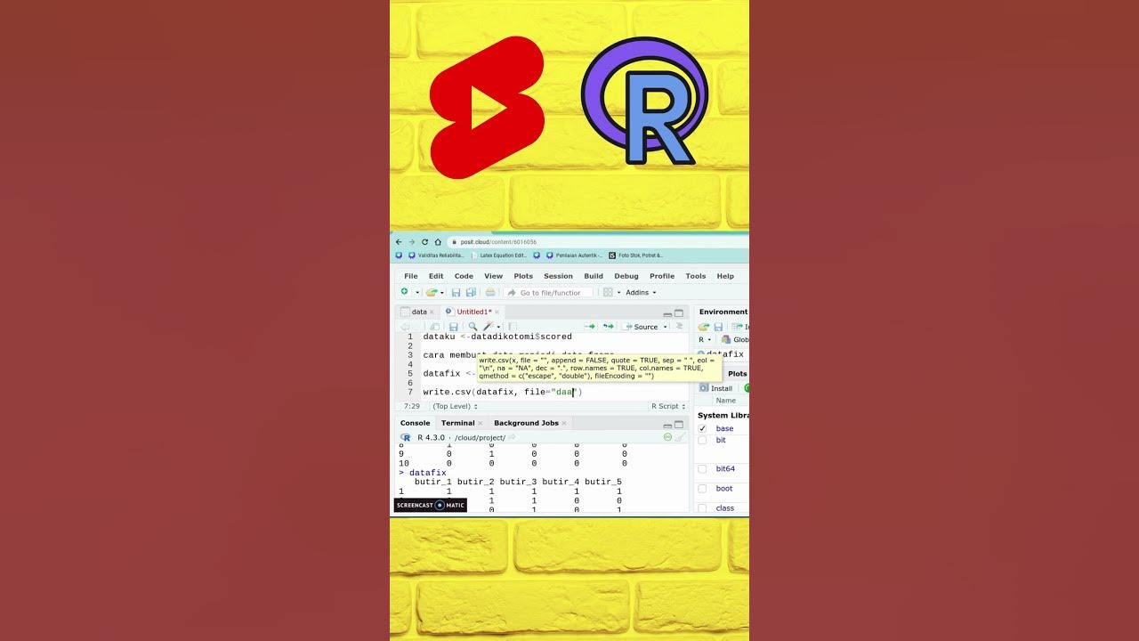 Menyimpan Data Frame Menjadi File Excel Shorts Short Data Dataframes Dataframe Excel File