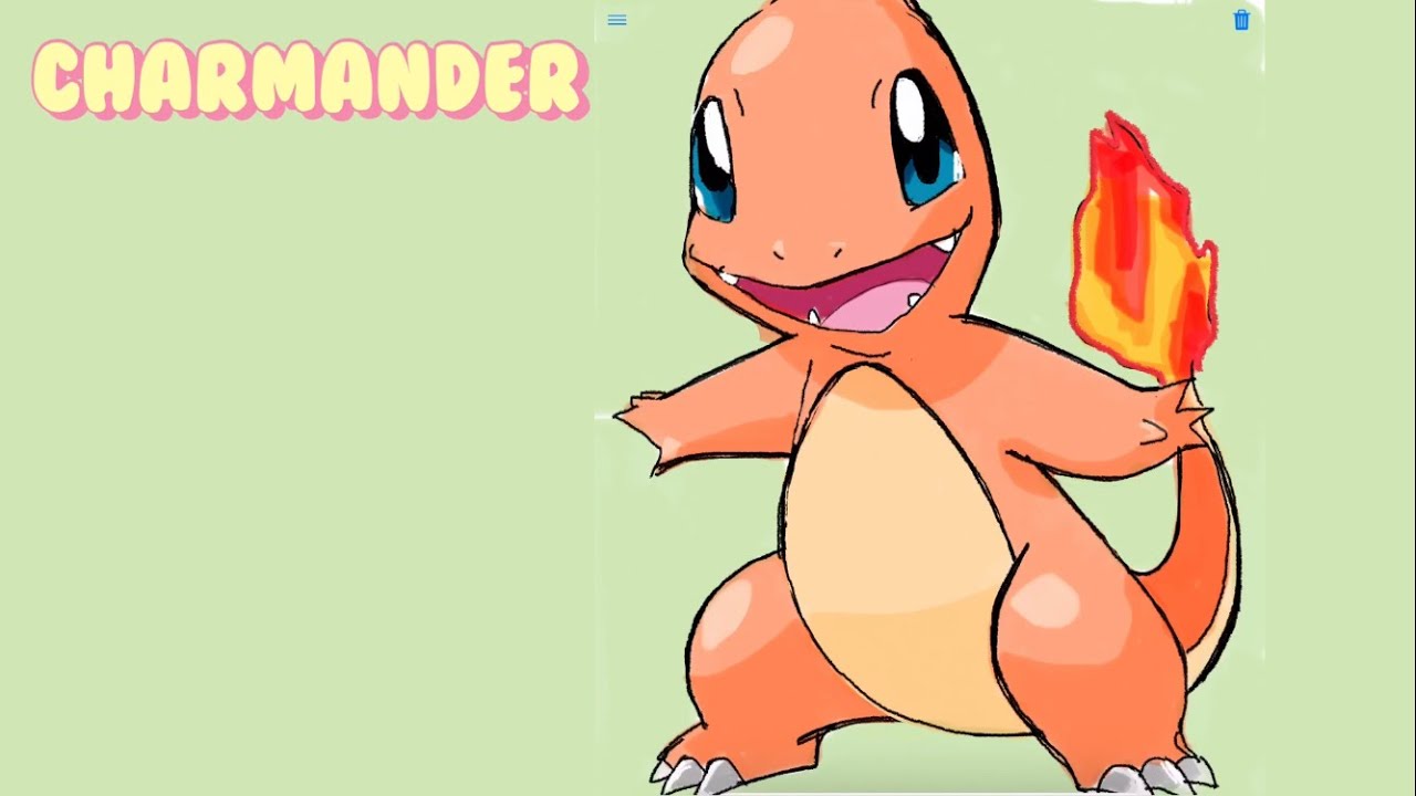 Drawing Tutorial | Charmander_Pokemon | creative drawing lab - YouTube