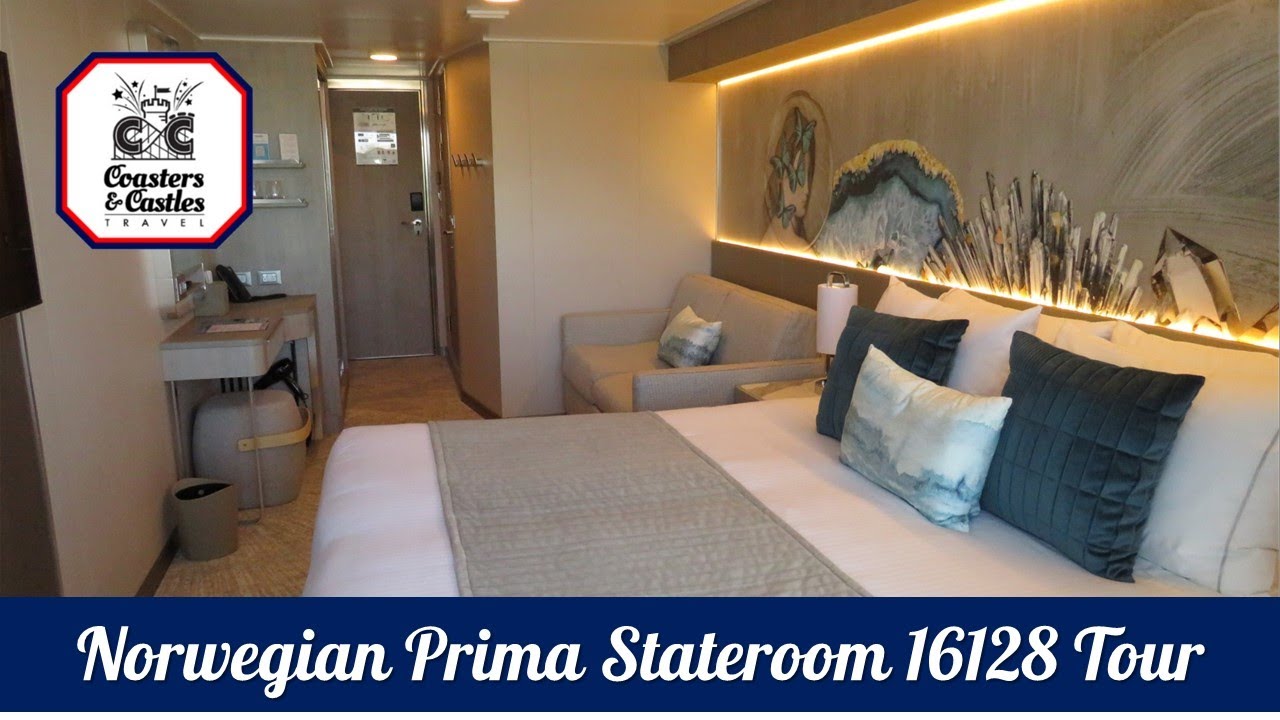Norwegian Prima Balcony Stateroom 16128 Tour - YouTube
